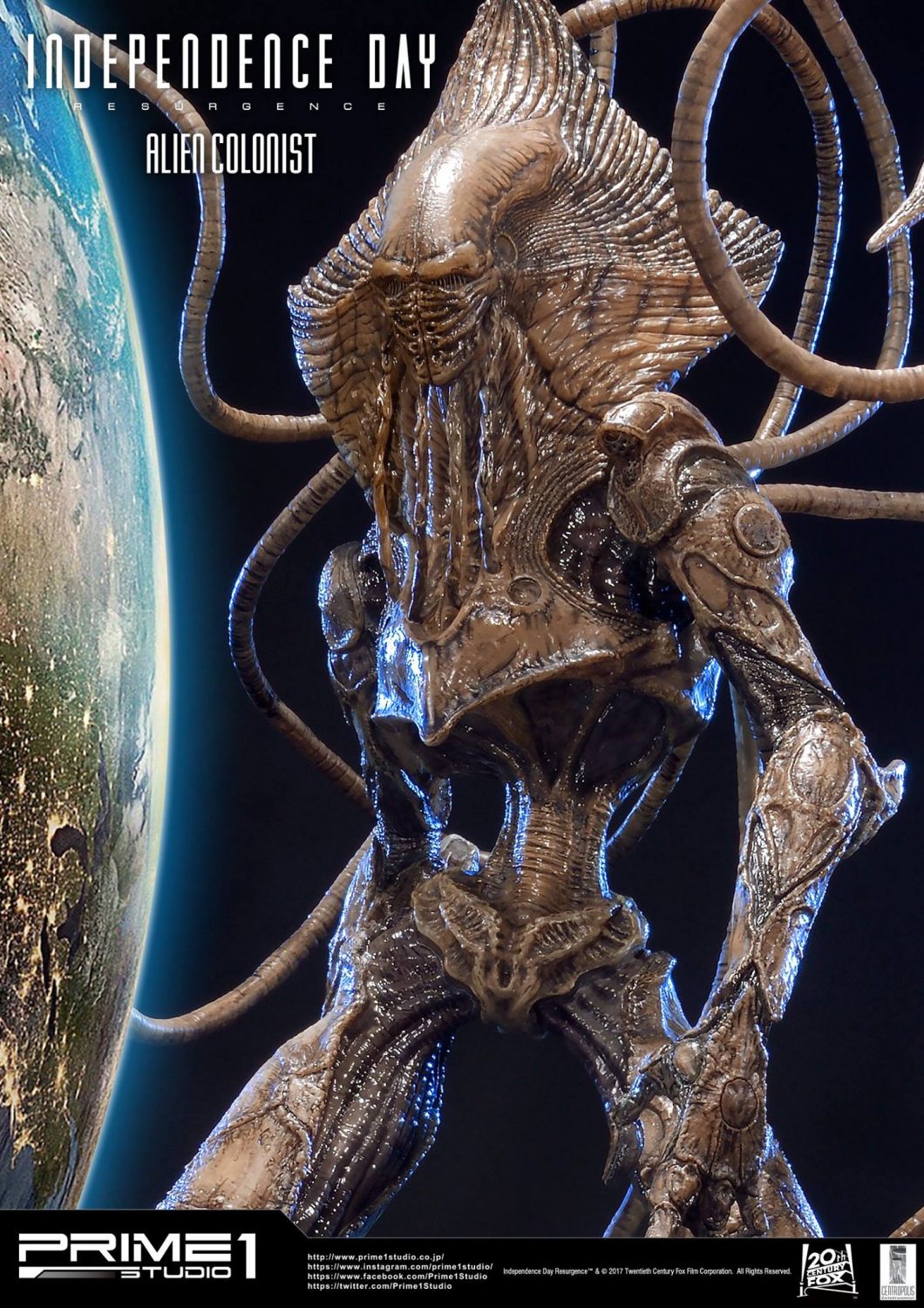 Prime 1 Studio Independence Day: Resurgence Alien Colonist Statue Pre ...