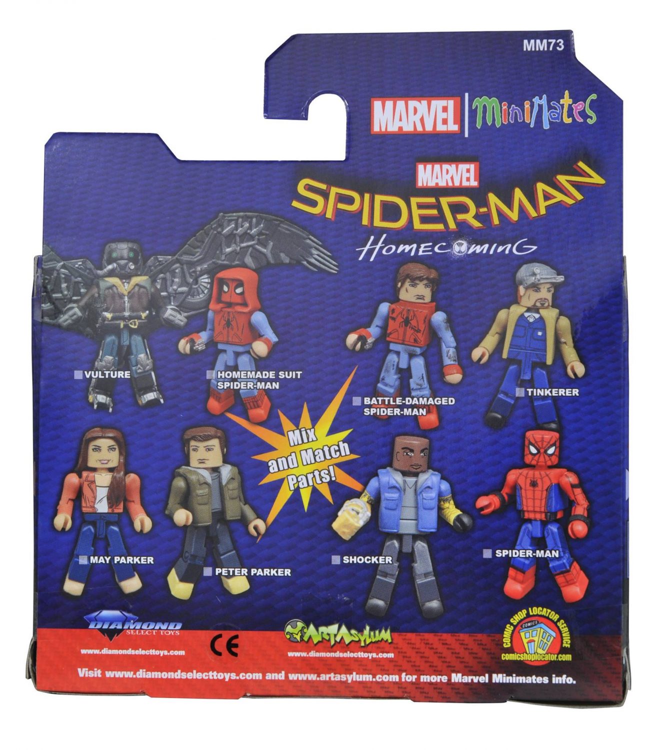Diamond Select Toys Spider-Man: Homecoming Minimates Official Packaging ...