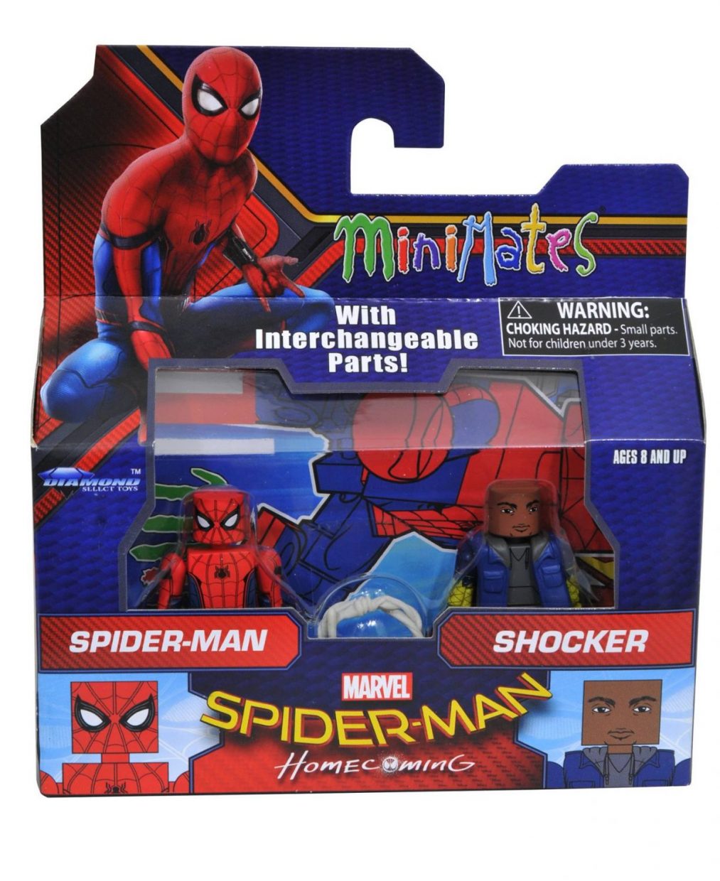 Diamond Select Toys Spider-Man: Homecoming Minimates Official Packaging ...