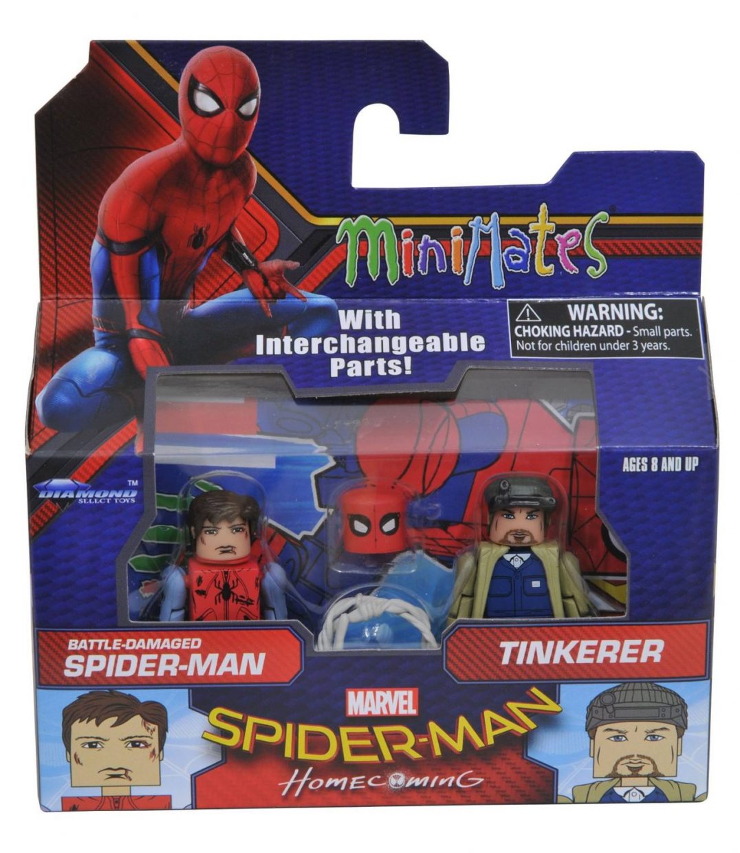 Diamond Select Toys Spider-Man: Homecoming Minimates Official Packaging ...