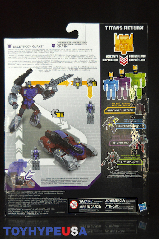 Hasbro Transformers Titans Return Decepticon Quake & Chasm Review