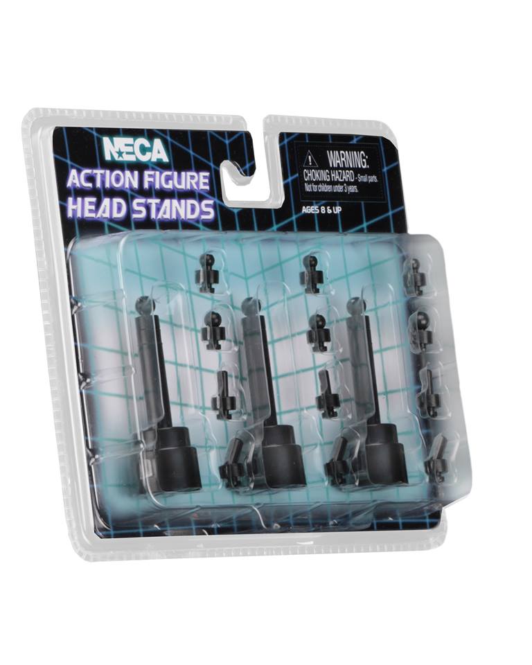 NECA Toys Black 6-8" Compatible Figure Head Stands In-Packaging
