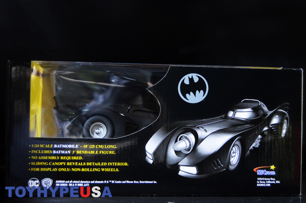NJ Croce 1989 Batmobile With 3" Batman Bendable Figure Review