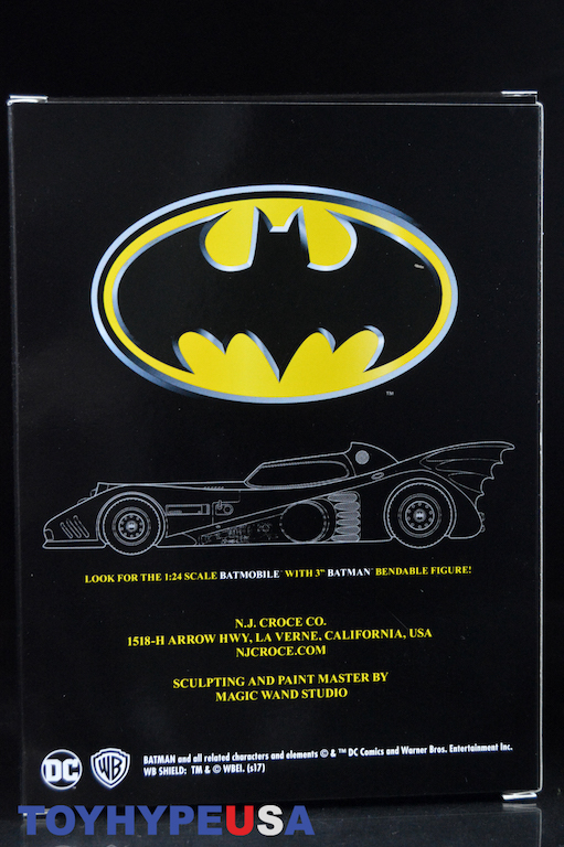 NJ Croce 1989 Batmobile With 3" Batman Bendable Figure Review