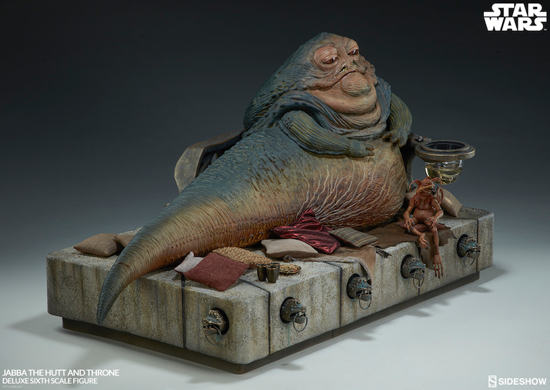 Sideshow Collectibles Star Wars Jabba The Hutt & Throne Deluxe Sixth ...