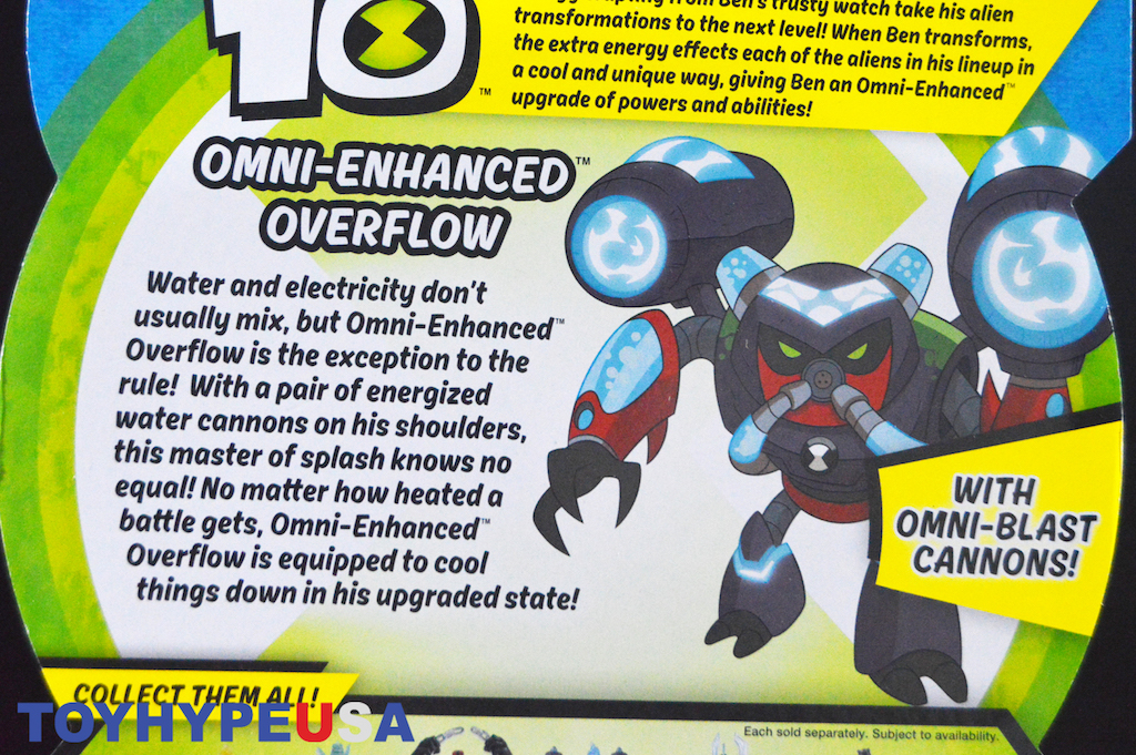 Playmates Toys Ben 10 Series 4 – Omni-Enhanced Overflow & XLR8 Figures ...