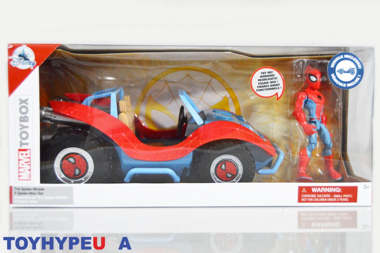 Disney Store Exclusive Marvel Toy Box Spider-Mobile & Spider-Man Figure