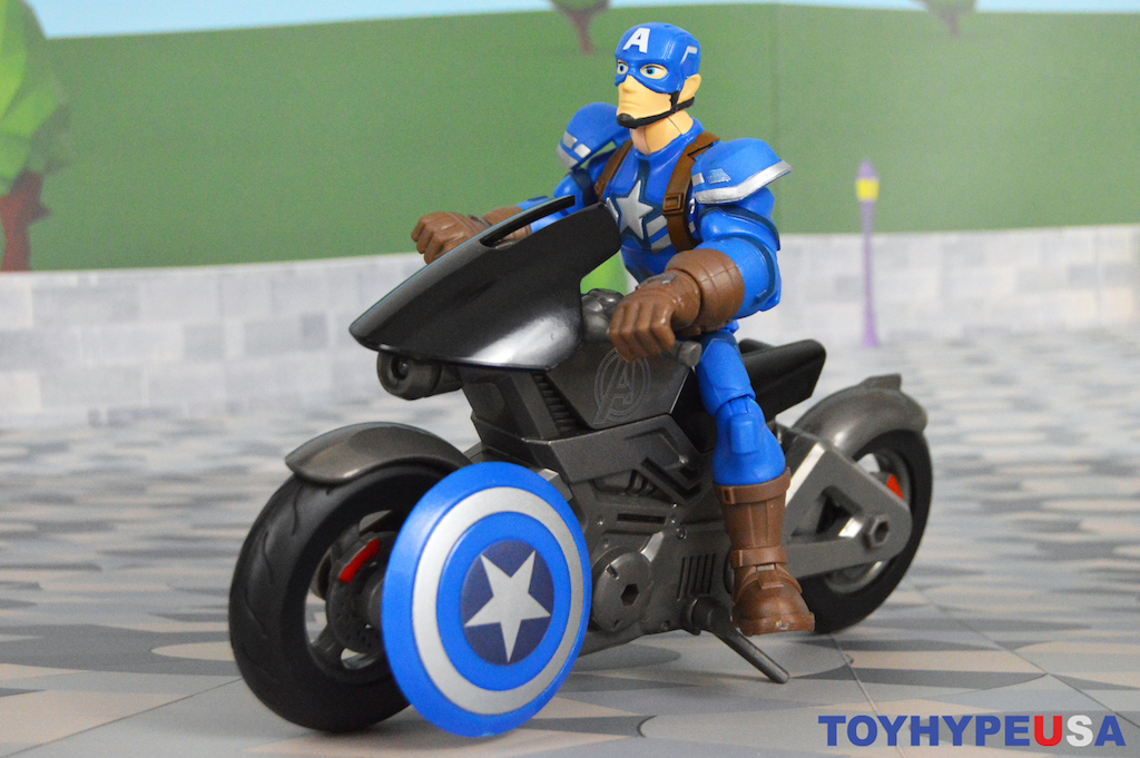Disney Store Exclusive - Marvel Toy Box Captain America Motorcycle Set ...