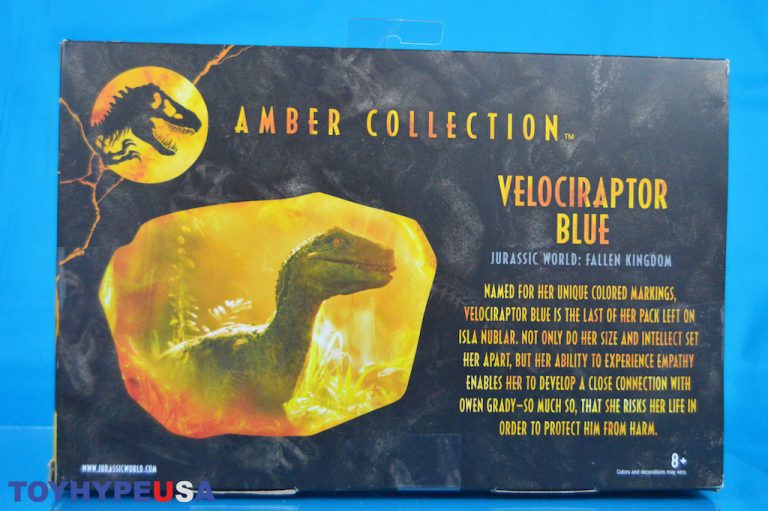 Mattel - Jurassic World Amber Collection Owen Grady & Velociraptor Blue ...