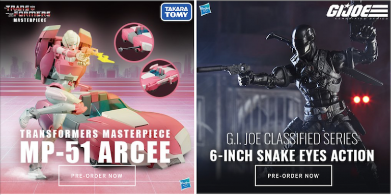 Entertainment Earth - Transformers Masterpiece Arcee, Dragon Ball Super ...