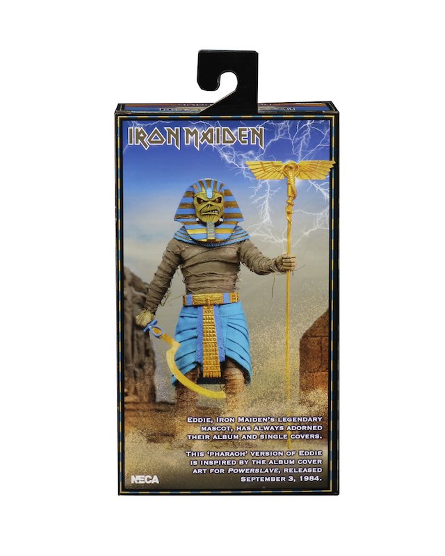 NECA Toys Iron Maiden 8" Clothed Pharaoh Eddie Figure Available Now