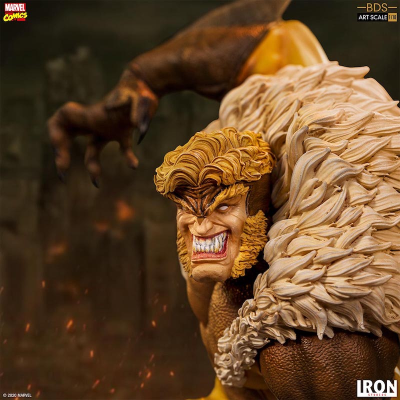 Iron Studios - Marvel Comics X-Men Art Scale 1/10 Sabretooth Statue Pre ...