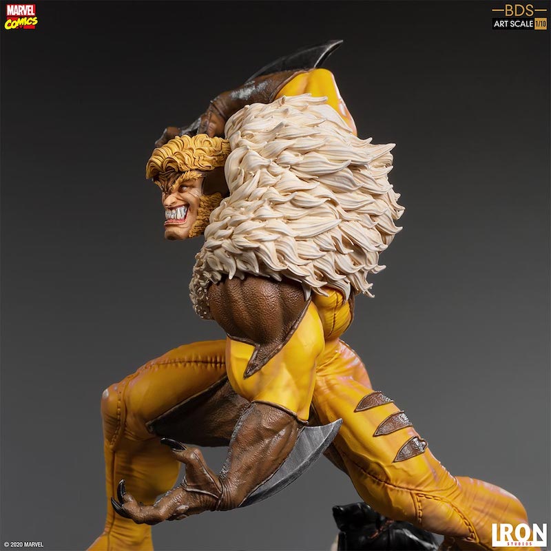 Iron Studios - Marvel Comics X-Men Art Scale 1/10 Sabretooth Statue Pre ...