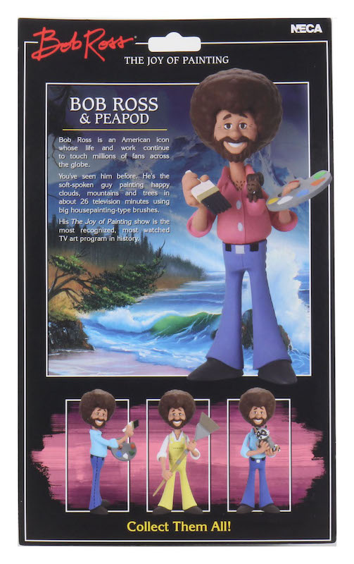 NECA Toys Toony Classics Bob Ross 6" Figure In-Packaging
