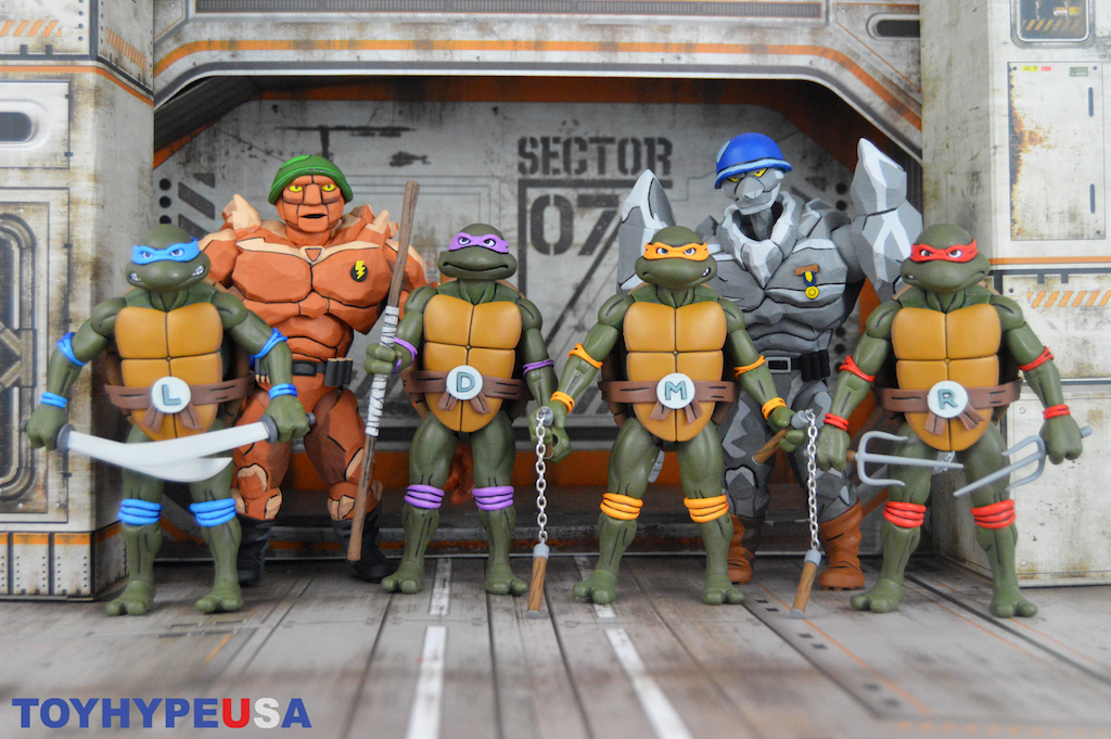 NECA Toys Teenage Mutant Ninja Turtles Cartoon Series Traag & Granitor ...