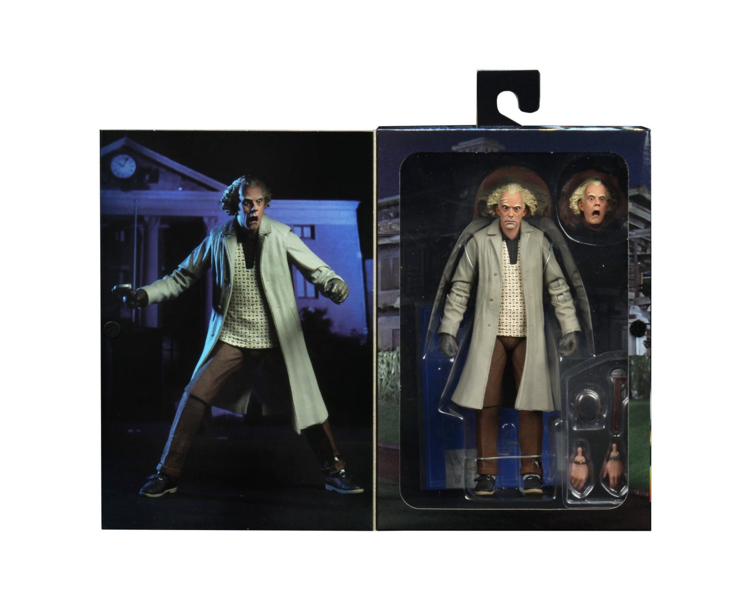 NECA Toys Back To The Future Ultimate Doc Brown Figure In-Package