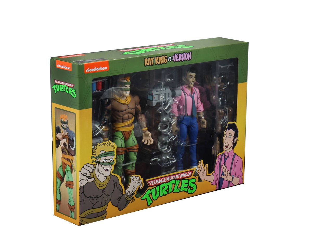 NECA Toys Teenage Mutant Ninja Turtles Rat King & Vernon 2 Pack Figures ...