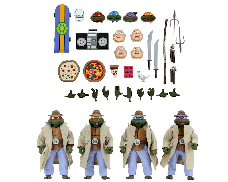 NECA Toys Teenage Mutant Ninja Turtles Cartoon Series Disguise 4-Pack ...