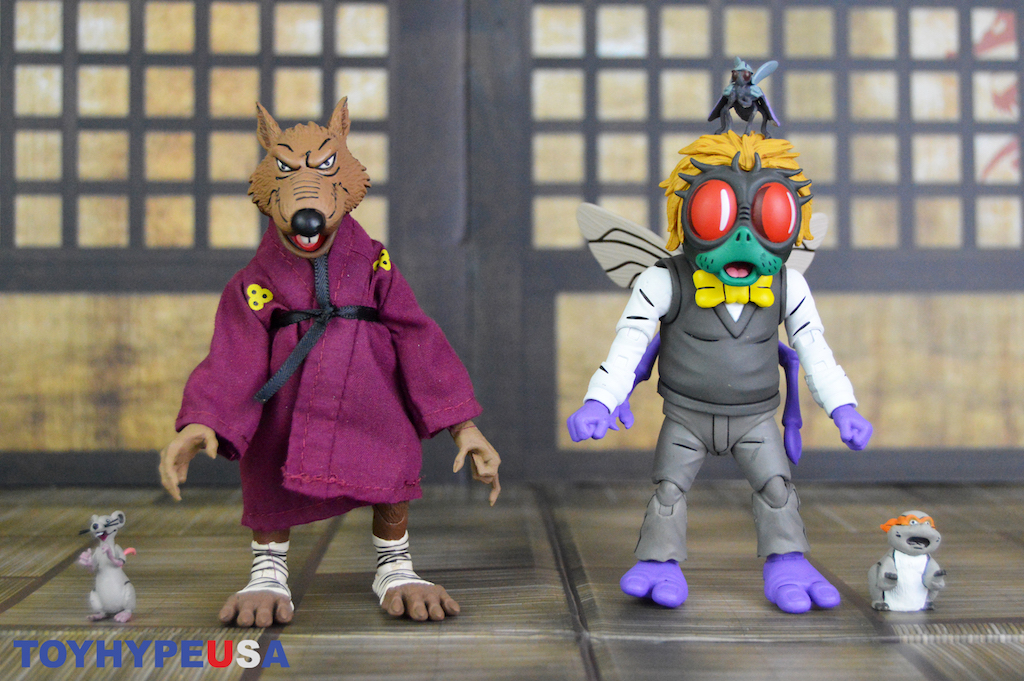 NECA Toys Teenage Mutant Ninja Turtles Splinter and Baxter Stockman ...