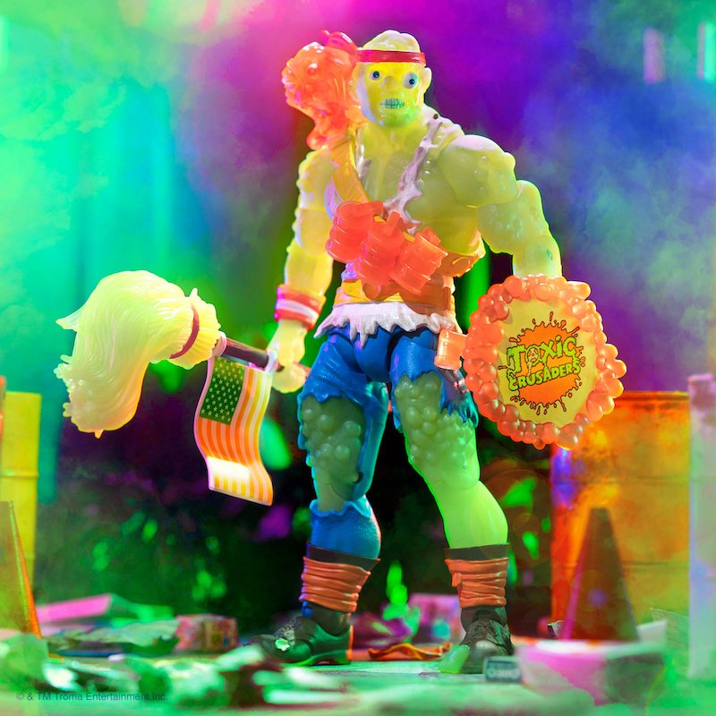 BigBadToyStore - Super7 Toxic Crusader - Radioactive Red Rage Figure