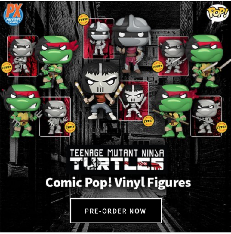 Funko Teenage Mutant Ninja Turtles PX Exclusive Comic Series Pop! Vinyl ...
