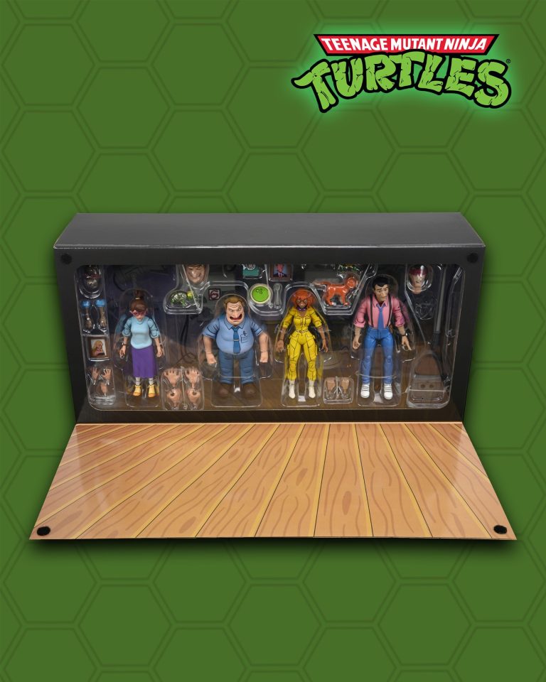 NECA Toys Teenage Mutant Ninja Turtles Channel 6 Box Set In-Packaging