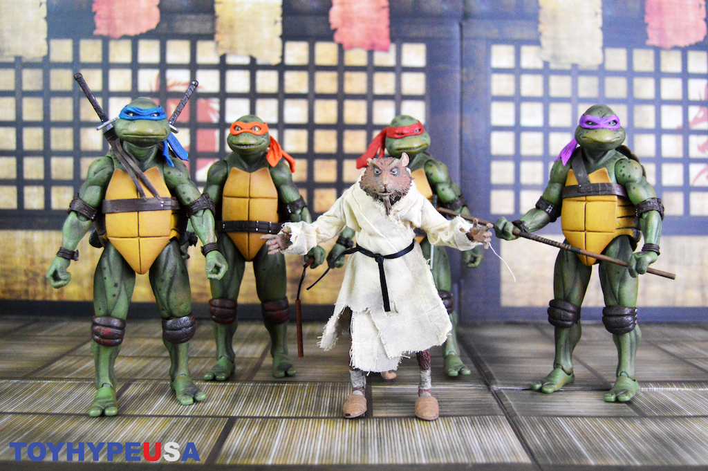 NECA Toys Teenage Mutant Ninja Turtles 1990 Movie - Splinter & Shredder ...