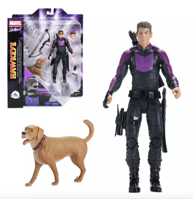 Disney Store Exclusive - Marvel Select Hawkeye Figure With Lucky ...