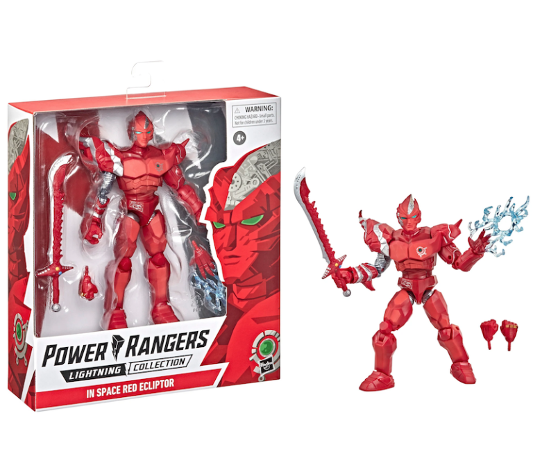 Hasbro Power Rangers Lighting Collection In Space Red Ecliptor Figure ...
