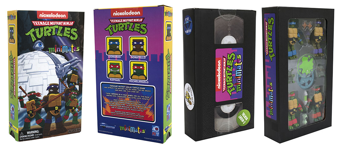 Diamond Select Toys Teenage Mutant Ninja Turtles Minimates Retro VHS ...