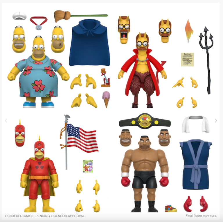 Super7 - The Simpsons Ultimates Wave 4 Devil Flanders & Radioactive Man ...