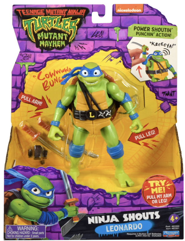 Playmates Toys Teenage Mutant Ninja Turtles: Mutant Mayhem Turtles ...