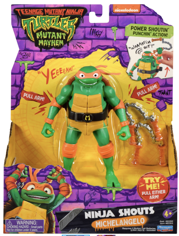 Playmates Toys Teenage Mutant Ninja Turtles: Mutant Mayhem Turtles ...