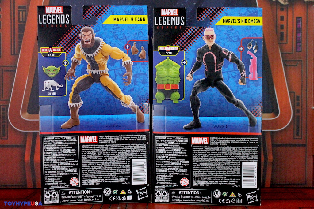 Hasbro Marvel Legends Fang & Kid Omega (Ch'od Build-A-Figure) Figures ...
