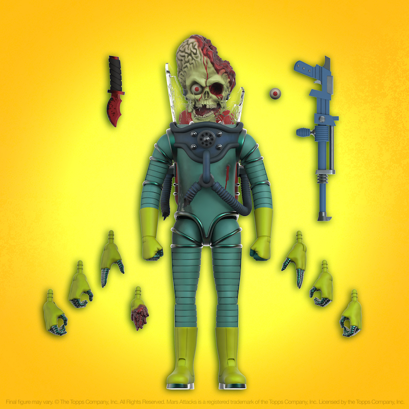 Super7 Mars Attacks Ultimates! Martian (Smashing The Enemy) & Martian ...