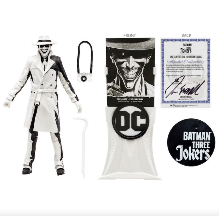 McFarlane Toys DC Multiverse The Joker Comedian Sketch Edition Gold ...