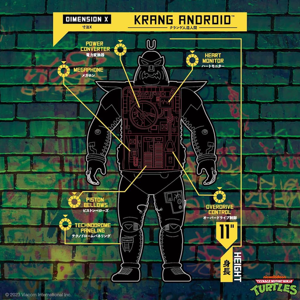 Super7 Teenage Mutant Ninja Turtles Super Cyborg - Krang Android (Full ...