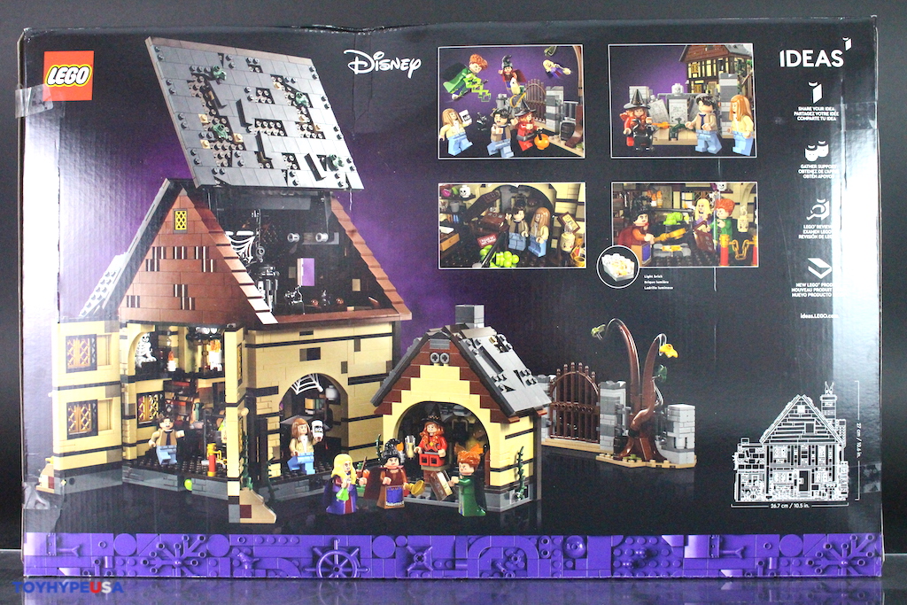 LEGO Ideas 21341 Disney Hocus Pocus: The Sanderson Sisters' Cottage Set ...