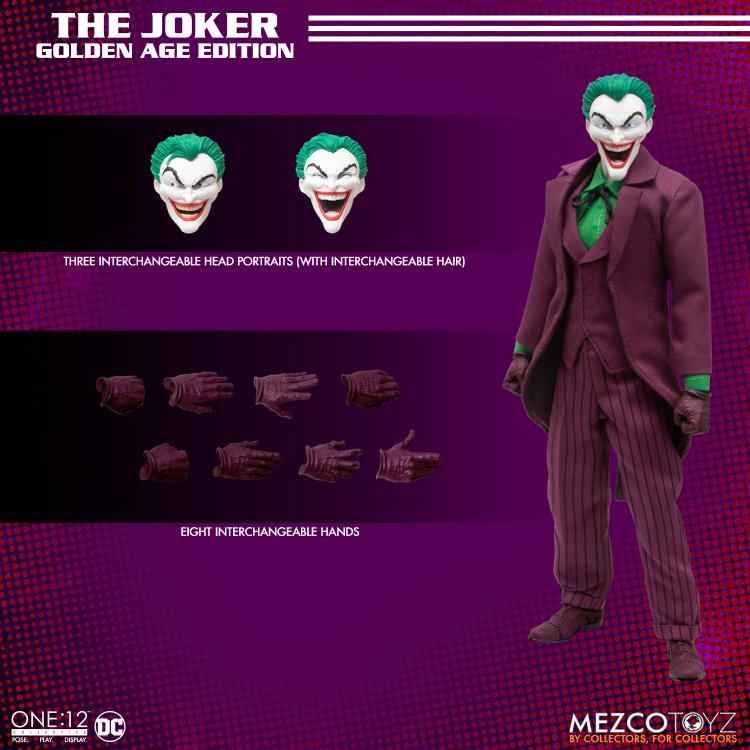 Mezco Toyz One:12 Collective The Joker (Golden Age Edition) Figure Pre ...