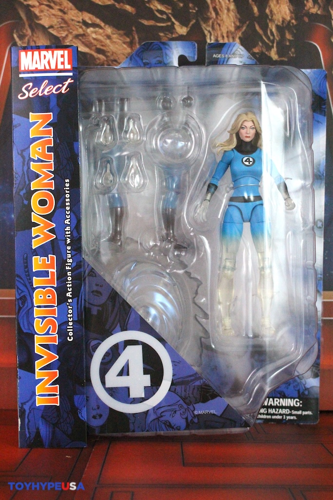 Diamond Select Toys Marvel Select Fantastic Four Invisible Woman Figure ...