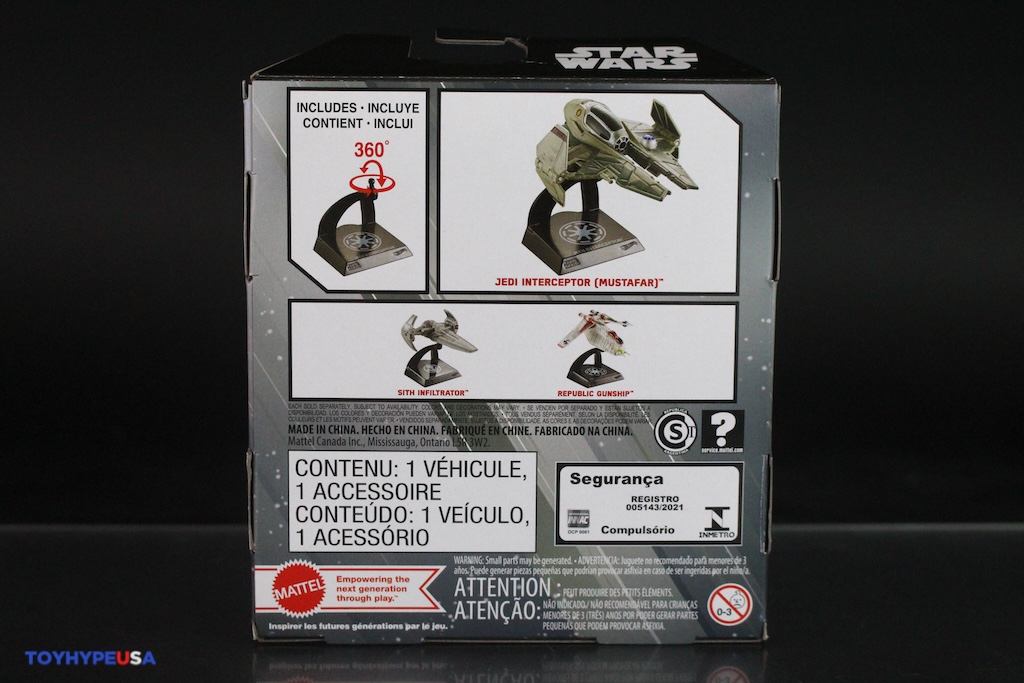 Mattel - Hot Wheels Star Wars Starships Select Jedi Interceptor, Sith ...