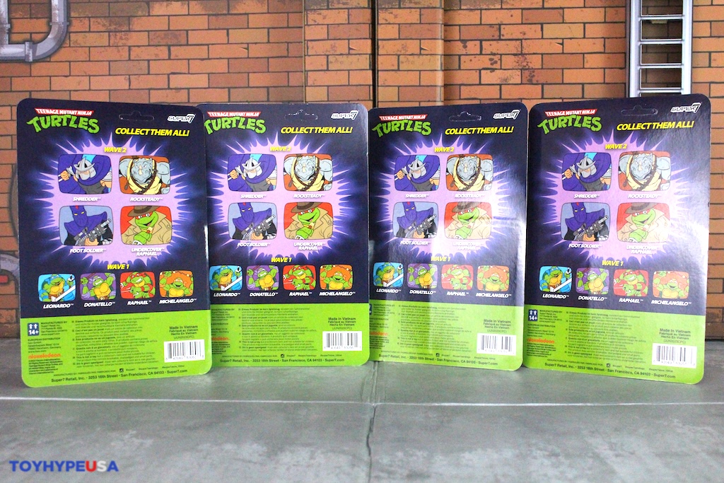 Super7 Teenage Mutant Ninja Turtles ReAction Wave 8 (Cartoon) Figures ...