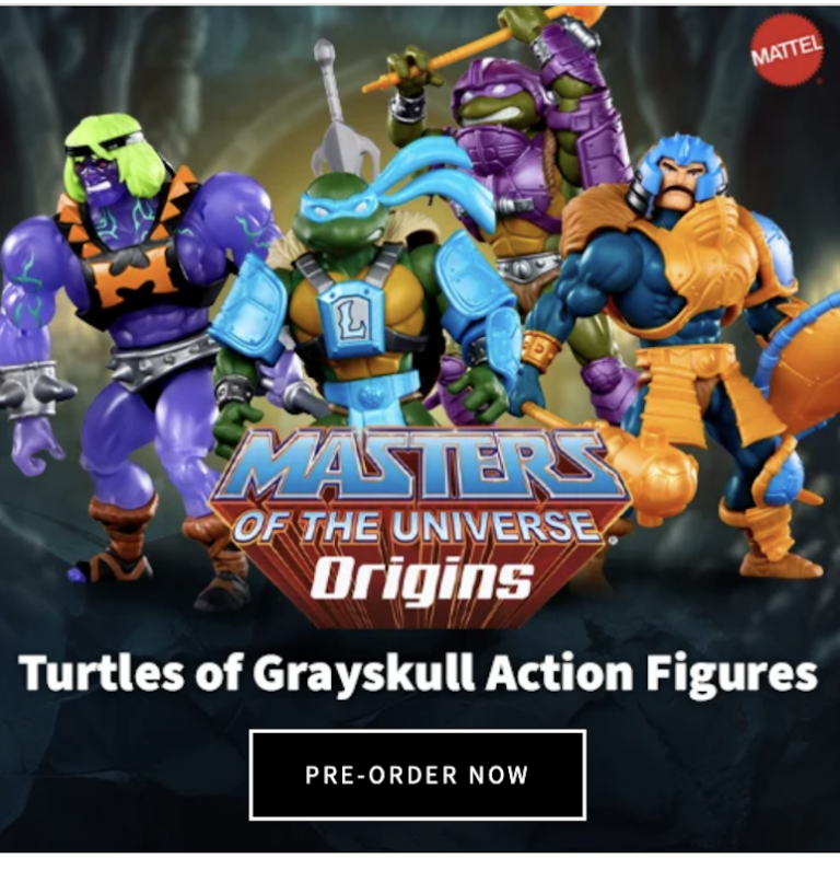 Mattel - Masters of the Universe x Teenage Mutant Ninja Turtles Figures ...