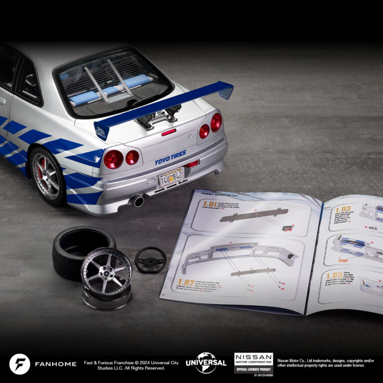 FanHome Launches Fast & Furious Nissan Skyline 1:8 Scale Build-Up Model