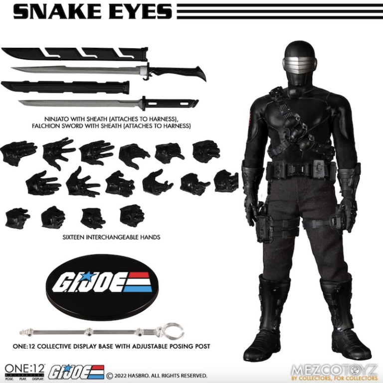 Mezco Toyz G.I. Joe: Snake Eyes Deluxe Edition One:12 Collective Figure ...