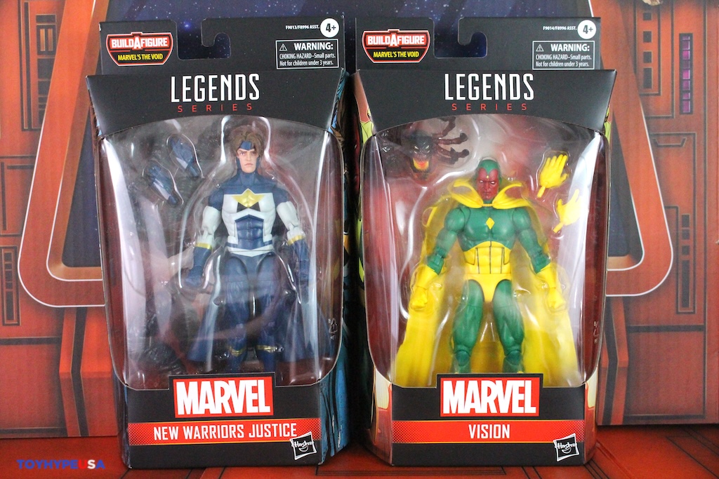 Hasbro Marvel Legends New Warriors Justice & Vision (The Void Build-A ...
