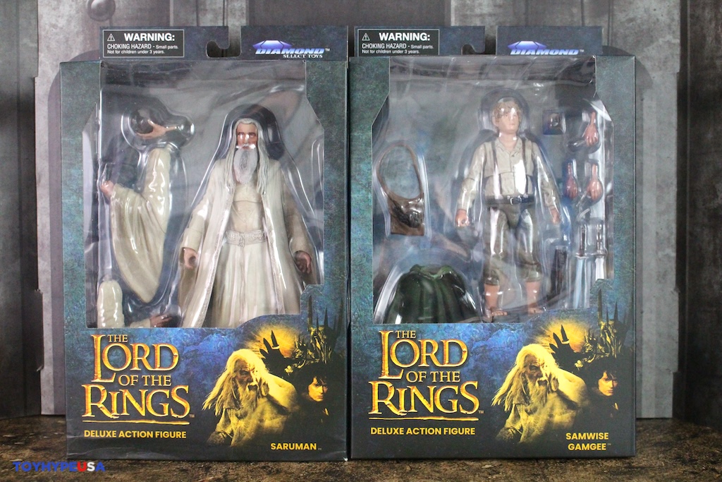 Diamond Select Toys Lord of the Rings Deluxe Wave 6 Saruman & Samwise ...