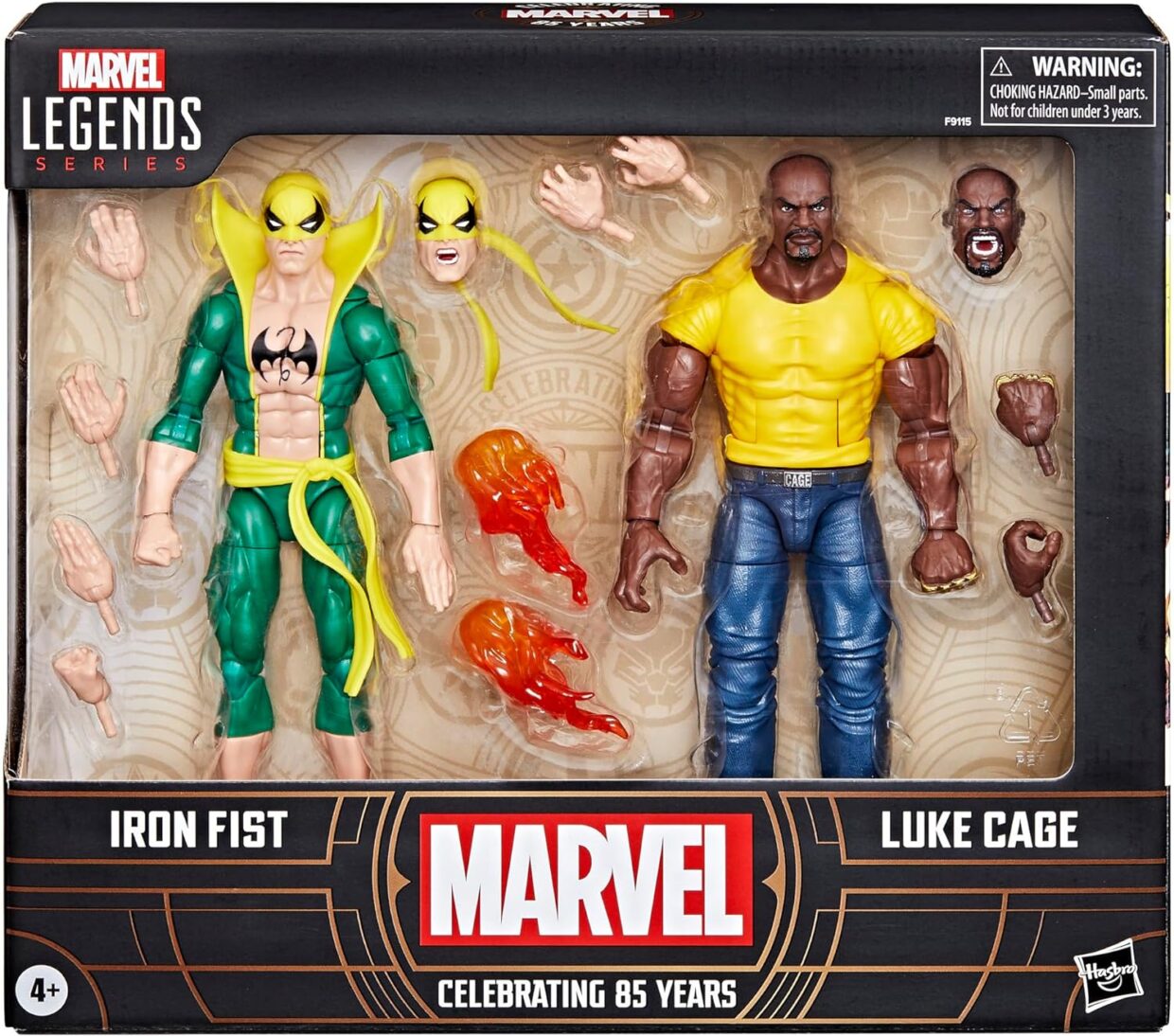 Hasbro Marvel Legends Iron Fist & Luke Cage 85th Anniversary Figure Set ...
