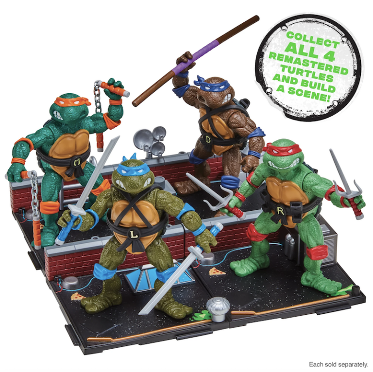 Playmates Toys Teenage Mutant Ninja Turtles Remastered 1988 Figures ...
