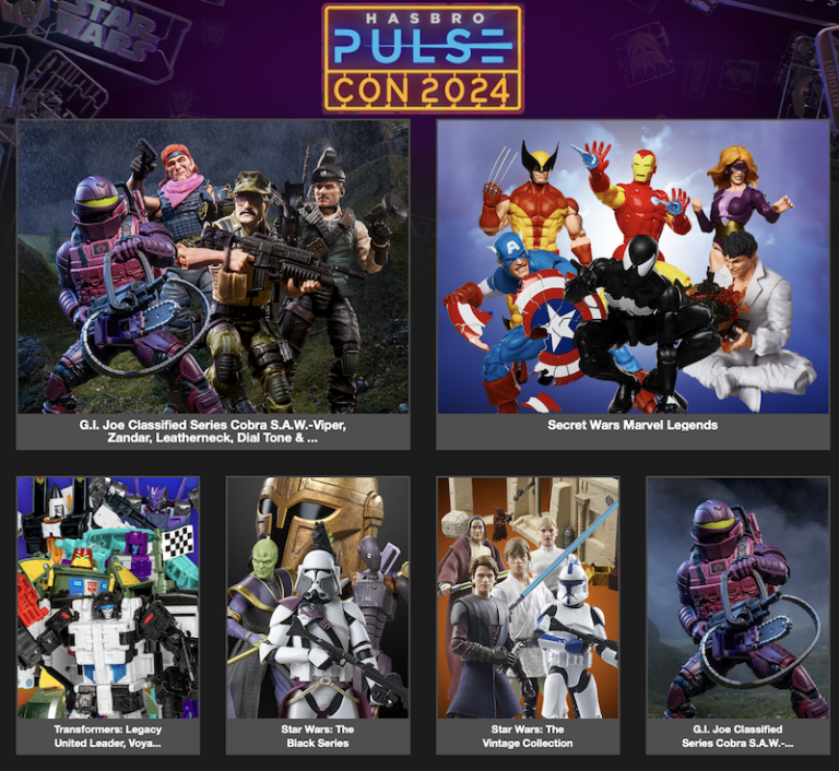 Hasbro Pulse Con 2024 - G.I. Joe Classified, Marvel Legends, Star Wars ...